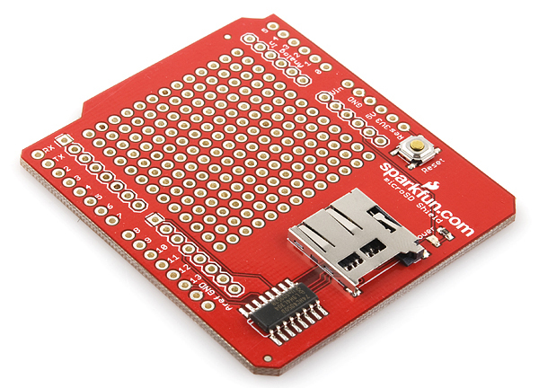Sparkfun Microsd Shield Exploring Arduino 